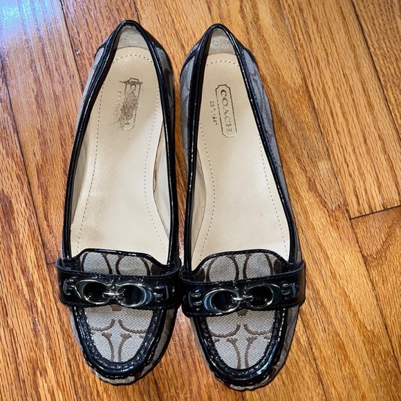 Coach | Shoes | Coach Eloise Flats With Patent Leather Trim | Poshmark
